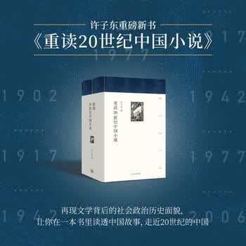 重读20世纪中国小说 共2册 许子东著 莫言 余华 陈丹青 鲁迅 冰心 茅盾 沈从文