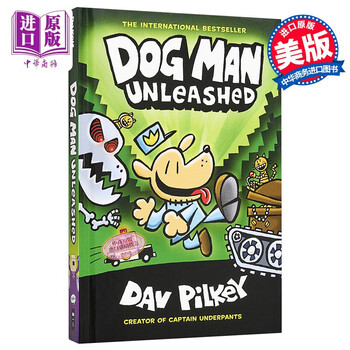 Dog Man 2 Dog Man Unleashed Captain Underpants同作者 神探狗狗2 2021年新版 英文原版进口图书 儿童漫画故事