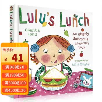 英文原版 Lulu's Lunch 露露的午餐 系列幼儿精装触摸操作书启蒙趣味认知