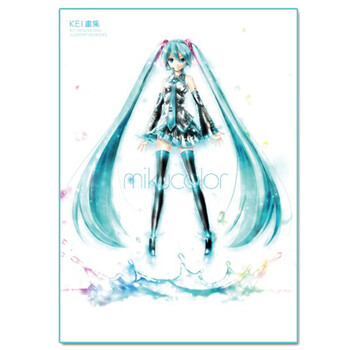 原版进口漫画书 初音未来全彩插画集 五周年纪念作 mikucolor KEI作品
