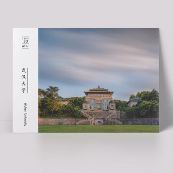 大学明信片学生高考励志贺卡片创意礼品三十张清华北大复旦名校明信片大学纪念品985明信片 武汉大学明信片 一盒30张