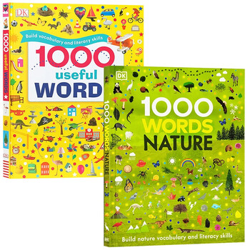 DK 1000 Words: Nature/Useful Words自然主题一千词/常用词 2册