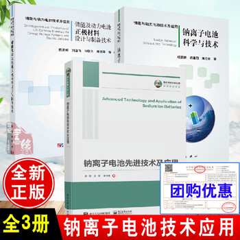 【全3册】钠离子电池科学与技术储能及动力电池正极材料设计与制备技术国之重器出版工程钠离子电池先进技术及应用物理电化学能源