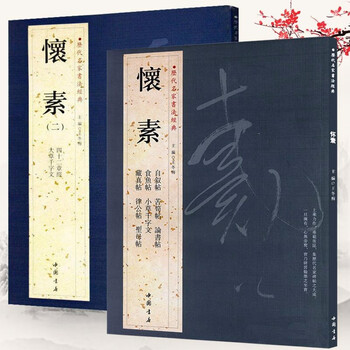 【包邮】历代名家书法经典毛笔字教程鉴赏欣赏书法学习训练临摹字帖碑帖 怀素（全两册）自叙帖 草书 小草千字文 大草千字文