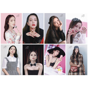 金智秀海报 全新写真JISOO周边墙贴墙纸壁纸高清挂画一套8张 D款 其他产品