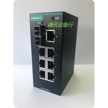 MOXA 摩莎EDS-108-M-SC 7个10/100M电口1个光口 8口导轨交换机【图片 价格 品牌 报价】-京东