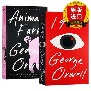 1984 动物农场庄园 2本合集文学书 英文原版小说书 animal farm 乔治奥威尔