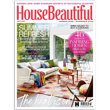 【单期可选】House Beautiful 住宅美化 2020/21年月刊 英国家居装饰设计杂志 2021年7月刊