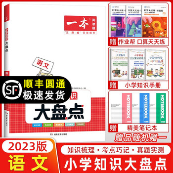 2023版一本阅读题小学知识大盘点语文 小学小升初总复习语文知识导图考点清单小考真题小学毕业升学总复习