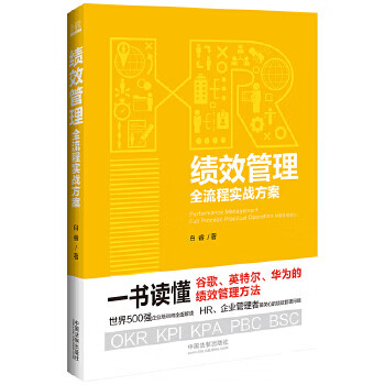 绩效管理全流程实战方案 白睿 中国法制出版社