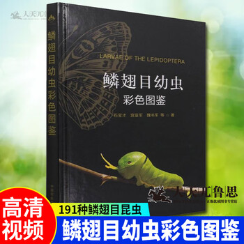 正版包邮 鳞翅目幼虫彩色图鉴 石宝才 各种鳞翅目害虫幼虫期的识别鉴定 昆虫爱好者的毛毛虫图鉴 中国农业出版社图书9787109281738