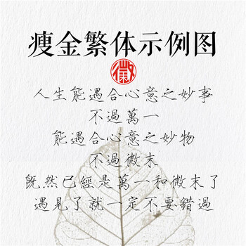 上林赋周生如故硬笔钢笔练字帖描红歌词本大学生文临摹本一生一世 瘦金繁体