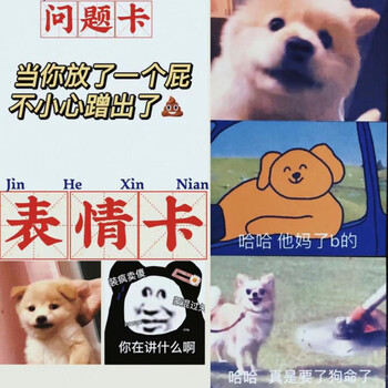 抖音同款网红多人纸牌类游戏what do you meme中文表情包卡牌卡通扑克牌 补卡1张