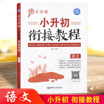 冲击名校.小升初衔接教程语文 文言文古文现代文阅读 基础知识文学常识 小学六年级升学考试 赵敏 华东