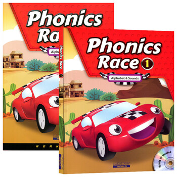 phonics race 1级 原装进口幼少儿英语自然拼读发音寒暑假短期专项字母学习自然拼读教材