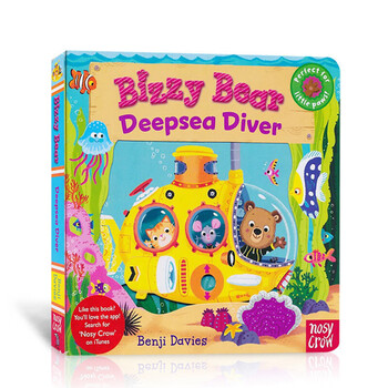 【中图原版】英文原版Bizzy Bear: Deepsea Diver 深海潜水员纸板书 操作活动书