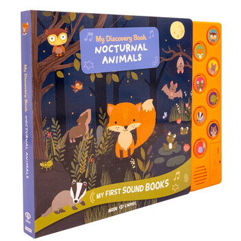 夜间动物 发声书 欧儒 英文原版儿童读物有声书 My discovery book Nocturna