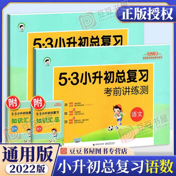 5.3小升初总复习试卷语文数学全国版
