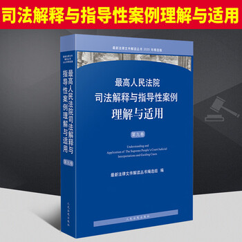 2021新书 高人民法院司法解释与指导性案例理解与适用 第九卷9卷 精选案例 指导性案例 司法解释
