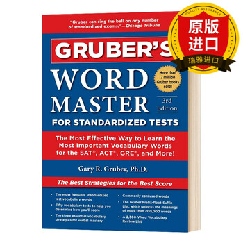 英文原版 Gruber\x27s Word Master for Standardized T