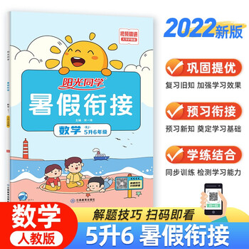 阳光同学 暑假衔接五升六年级 数学 上册 人教版 2022秋