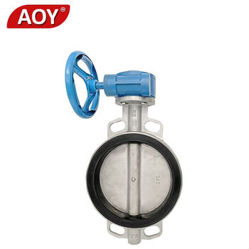 【AOYD371X-10P DN100】AOY 蜗轮对夹式蝶阀 304不锈钢+橡胶 D371X-10P DN100【行情 报价 价格 评测】-京东
