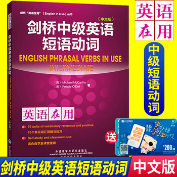 y正版【剑桥中级英语短语动词】中文版修订版 英语在用English inUse丛书 60个单元词汇讲