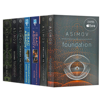 银河帝国 基地七部曲全集1-7册 英文原版科幻小说 Foundation 文学书 Isaac Asimov 艾萨克阿西莫夫