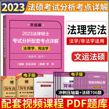 【送视频】 文运法硕2023法律硕士联考考试分析配套考点详解法制史王振霞 法学非法学通用法硕综合课大纲教材六脉神剑戴寰宇民法
