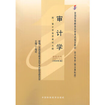 审计学自学考试教材 丁瑞玲 中国财政经济出版社一