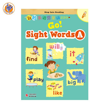 新启翔图书研究出版社RASS英文教材小学幼儿英语教辅入门教材Go!Sight Words玩转常见词A 基础套装