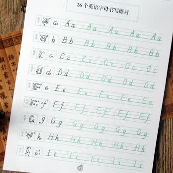 人教版新起点1一年级上册英文练字帖儿童小学生英语同步描摹字帖 一年级上册