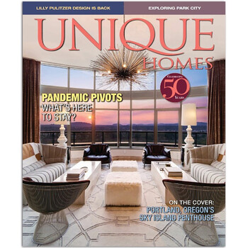 【单期可选】Unique Homes 2021春/夏/秋/冬季刊 美国房地产建筑杂志 2021年秋季刊
