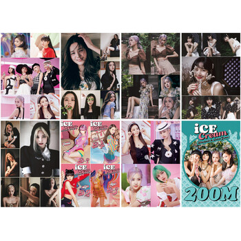 金智妮海报 全新Jennie周边墙贴墙纸壁纸高清挂画一套8张 集体E款 非海报产品