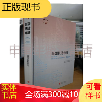 新疆统计年鉴2019（16开 精装 中英文对照附电子版）