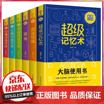 大脑使用书彩图升级版6册儿童益智书逻辑思维训练开发全脑专注力