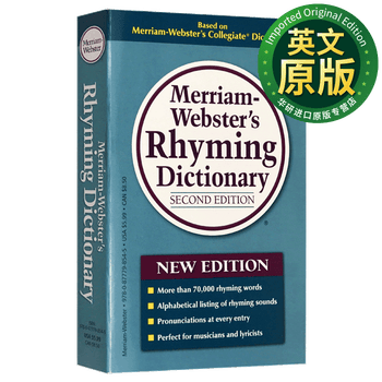 韦氏韵律英英词典 英文原版 Merriam-Webster's Rhyming Dictionary