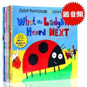 小瓢虫故事系列8册套装 英文原版绘本What the Ladybird Heard and Other Stories 平装大开亲子共读儿童书 名家Julia Donaldson