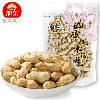 【旭东站立包系列】旭东百里挑一山核桃味花生拉链袋装258g带壳花生每日坚果【行情 报价 价格 评测】-京东
