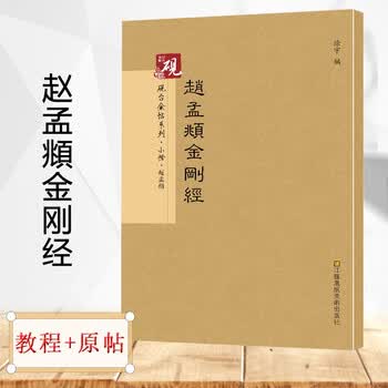 【教程+原贴+可平摊】赵孟頫金刚经 放大正版书法字帖历代碑帖 硬笔毛笔硬笔钢笔繁体字书籍