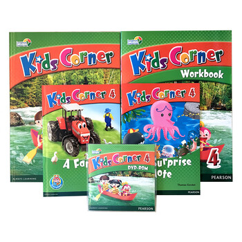 Kids Corner Pack 4香港培生朗文小学英语直通车套装含书本 练习册 绘本DVD手机APP