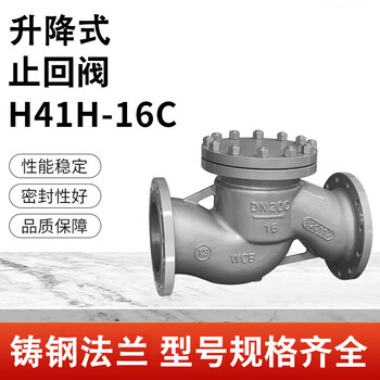 【京开隆 H41H-16C】京开隆 铸钢法兰升降式止回阀 PN16铸钢重型 卧式单向止逆阀 H41H-16C DN80 【行情 报价 价格 评测】-京东