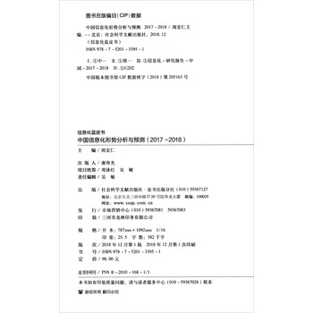 信息化蓝皮书9787520133951社会科学文献