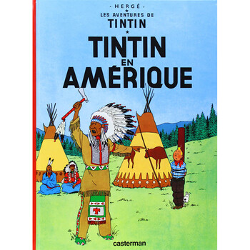 【法文原版】丁丁历险记：丁丁在美洲 法文原版 Tintin en Amerique 卡通漫画