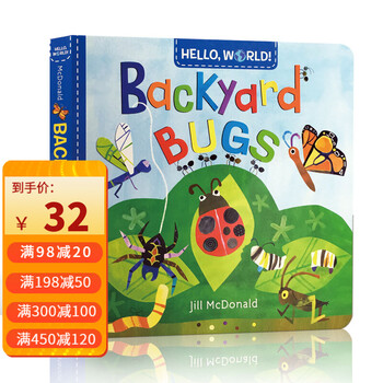 英文原版 Hello World Backyard Bugs 你好世界系列 幼儿科普百科