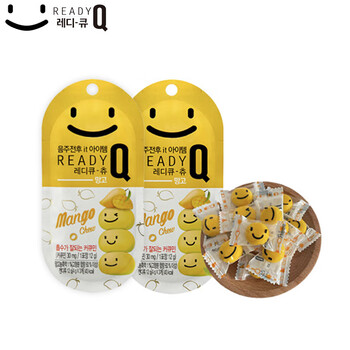 【ReadyQ笑脸糖】ReadyQ韩国进口芒果味笑脸软糖4gx3颗/袋 聚会便携健康美味【行情 报价 价格 评测】-京东