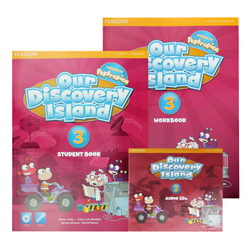 培生朗文ODI探索少儿英语our discovery island 3 学生用书/练习册 2张CD-ROM/1CD