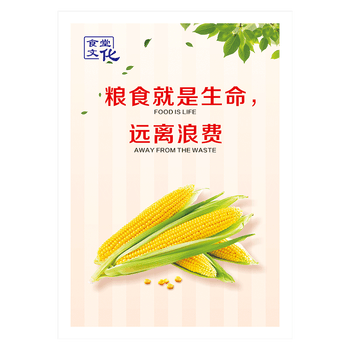 定制餐厅宣传栏标语食堂文化宣传画节约粮食海报挂图光盘行动墙贴画覆膜贴纸LEH41 LEH41-06 光盘行动食堂海报 60*40厘米 覆膜防水PP贴纸