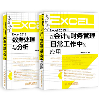 会计数据处理应用：Excel 2013在会计与财务管理日常工作中的应用+Excel 2013数据处理与分析（京东套装2册）