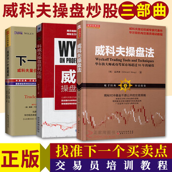 威科夫操盘理论3册 威科夫操盘法+找准下一个买卖点+获利法则 量价分析法 炒股操盘术股票股市书籍